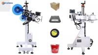 China High Precision Auto Sticker Box Carton Bag Mini Top Labeling Machine Without Conveyor for sale