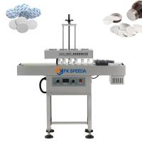 China Automatic Electromagnetic Aluminum Foil Sealing Machine FK4200 220V 50Hz for Plastic Glass Bottles for sale
