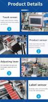 China Wooden Packaging Material Automatic Plane Side Labeling Machine Head for Production Assembly Line for sale