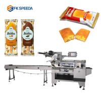 China Full Automatic Flow Pack Machine 150mm Center Distance 8.2KW for Chocolate Bars Cartoning for sale