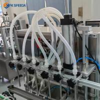 China FKF815 6-Nozzle Automatic Piston Filling Machine 20L for Oil Paint Cans Buckets 380V for sale