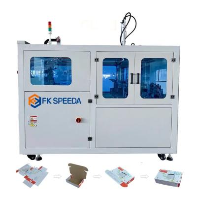 China FKT-10 Automatic Corrugated Box Forming Machine 500kg Carton Tray Erector 10-15pcs/min for sale