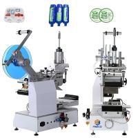 China Square Bottle Label Applicator for FK617 Semi Automatic Flat Bottle Labeling Machine for sale
