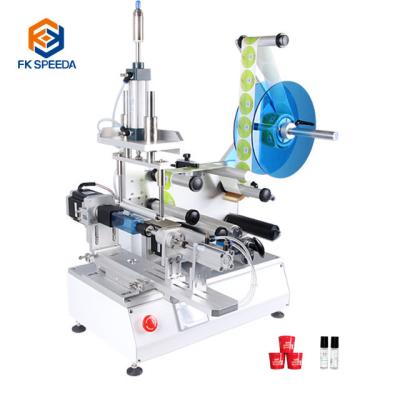 China Semi-Automatic 360° Rolling Labeling Machine 0.2mm Square Bottle 220V for Case Packaging for sale