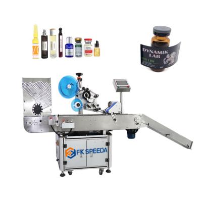China 220V Automatic Horizontal Round Cosmetic Vial Bottle Labeling Machine for Production for sale
