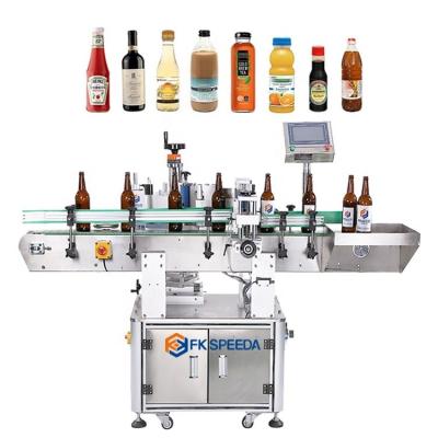 China Electric Driven Automatic Labeling Machine for Round Bottles of Plastic Wine and Beer for sale