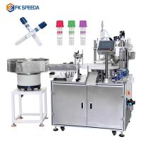 China Automatic Test Tube Filling Capping Labeling Machine 2500-3000 BPH 220V for 3-10ml PP Nucleic Acid Extraction Reagents for sale