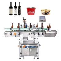 China Automatic Round Bottle Labeling Machine 220V 865W with Date Code Printer FK805 for sale