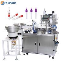 China Automatic Vacutainer Test Tube Filler Liquid Filling Capping Machine 2500-3000 BPH for sale