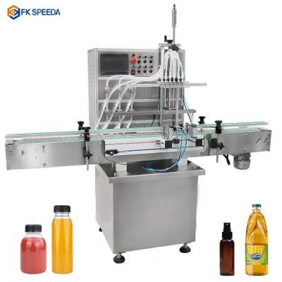 China Automatic 6 Head Piston Filling Machine 80ml to 1L 380V for Beer Juice Water Oil for sale