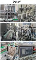 China Automatic 6 Head Piston Filling Machine 80ml to 1L 380V for Beer Juice Water Oil for sale