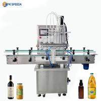 China 6 Head Automatic Piston Filling Machine 80-1000ml Liquid Bottle Filler 380V for sale