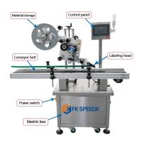 China FK-711 Automatic Flat Labeling Machine 40-120pcs/min High Speed for Boxes Cartons Mylar Bags for sale