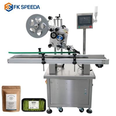 China Automatic Paging Box Carton Bag Plane Labeling Machine with 1 mm Flat Labeling Suitable for sale