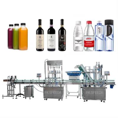 China FK-GZH-6 Automatic 6 Head Gravity Filling Machine 1200-1800 BPH 1.2KW 220V for sale