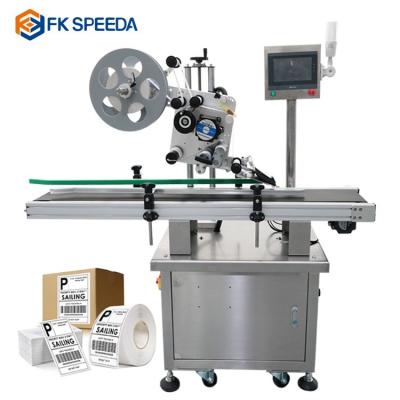 China 1930 mm Flat Top Surface Adhesive Sticker Labeling Machine for Box Carton Bag Plane for sale