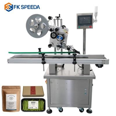 China FK 711 Automatic Flat Transparent Film Sticker Paging Labeling Machine 40-120 pcs/min for sale