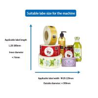 China FK603 Semi-automatic Round Bottle Labeling Machine 15-30pcs/min 120W for Glass PET Bottles for sale