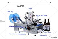 China Semi Automatic Small Round Bottle Labeling Machine FK603 with Semi-automatic Grade for sale