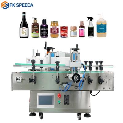China Desktop Automatic Round Labeling Machine FK605 25-60pcs/min 220V for Bottles for sale