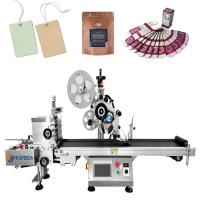 China 220 V Desktop Pouch Card Flat Top Labeling Machine for Sticker Applicator Auto Mylar for sale