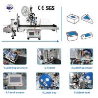 China FK-611 Desktop Flat Top Bottom Labeling Machine 220V 50HZ ±1mm Precision for Small Business for sale
