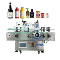 China Labeling FK605 Tabletop Automatic Essential Oil Vial Glass Jar Plastic Round Bottle Labeling Machine With Date Coder for sale