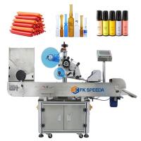 China FK807 Automatic Horizontal Round Bottle Labeling Machine 100-300pcs/min 220V for Cylindrical Vials for sale