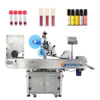 China Automatic Horizontal Round Bottle Labeling Machine 100-300pcs/min 220V for Cosmetics for sale
