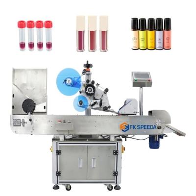China Automatic Horizontal Round Bottle Labeling Machine 100-300pcs/min 220V for Cosmetics for sale