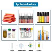 China Automatic Horizontal Round Bottle Labeling Machine 100-300pcs/min 220V for Cosmetics for sale