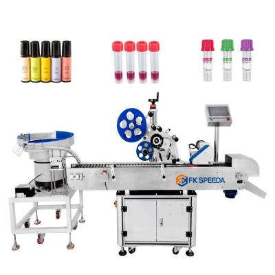 China Automatic Horizontal Round Bottle Labeling Machine 100-300pcs/min 220V for Cylindrical Objects for sale