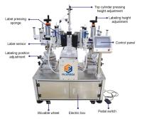 China Flat Surface Bottle Sticker Label Applicator with High Precision and Tolerance ±0.5mm for sale