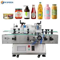 China Automatic Round Bottle Labeling Machine FK605 60pcs/min for Food Cosmetic Cylindrical Containers for sale