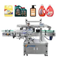 China Automatic Double Side Labeling Machine FK911 40-120pcs/min for Flat Round Square Bottles for sale