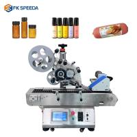 China Desktop Horizontal Round Bottle Labeling Machine 220V 820W for Cylindrical Vials Ampoules for sale