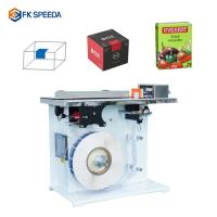 China Semi Automatic 90 Degree Corner Labeling Machine 950W for Box Sealing Anti Tamper Labeling for sale