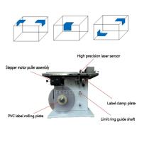China Semi Automatic 90 Degree Corner Labeling Machine 950W for Box Sealing Anti Tamper Labeling for sale
