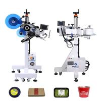 China FK835 Wood Packaging Material Flat Surface Feeder Labeler Assembly Line Labeling Machine for sale