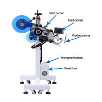China FK835 Wood Packaging Material Flat Surface Feeder Labeler Assembly Line Labeling Machine for sale