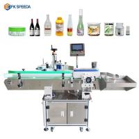 China Electric Driven FK-803 Vertical Round Bottle Adhesive Labeling Machine for Square Bottle for sale