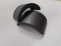 China Y30BH Sintered Ferrite Segment Magnet 60mm OD for BLDC Motor Rotor OEM Custom for sale