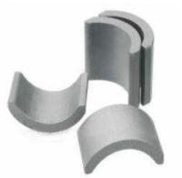 China Ceramic Ferrite Arc Magnet High Consistency Charcoal Gray for sale