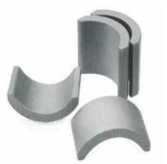 China Ceramic Ferrite Arc Magnet High Consistency Charcoal Gray for sale