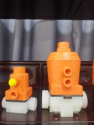 China Multipurpose Pneumatic Diaphragm Valve UPVC Double Ring DN2-25 for sale