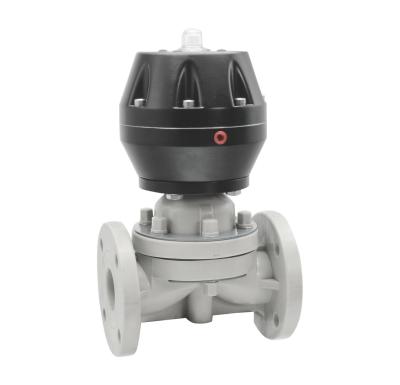 China Lightweight Weir Diaphragm Control Valve Anticorrosive Pneumatic Power for sale