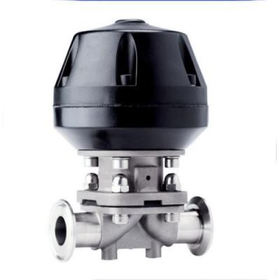 China Industrial Manual Hygienic Diaphragm Valve , Double Union Actuator Diaphragm Valve for sale
