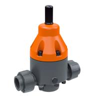 China 6 Bar Back Pressure PVDF Diaphragm Valve Chemical Dosing Lightweight Stable for sale