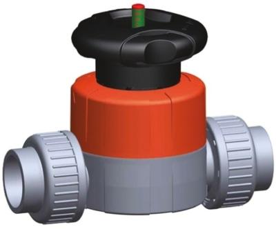 China Nontoxic Diaphragm Back Pressure Valve , Chemical Resistant Weir Diaphragm Valve for sale