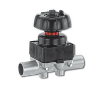 China Corrosion Resistant ABS Diaphragm Valve Leak Proof With Actuator for sale